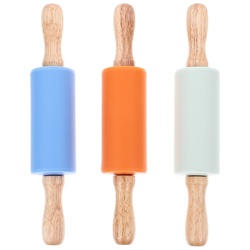 3pcs Rolling Pin Silicone Rolling Rod Fondant Rolling Pin Rolling Pin ...