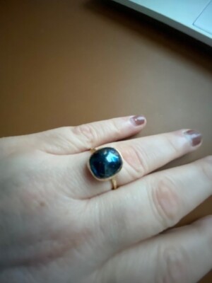 Emily Amey 14k Covellite Ring | eBay