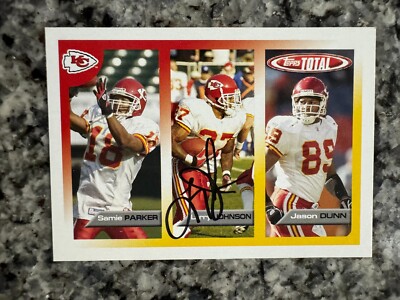 Larry Johnson Signed KANSAS CITY CHIEFS Card | eBay