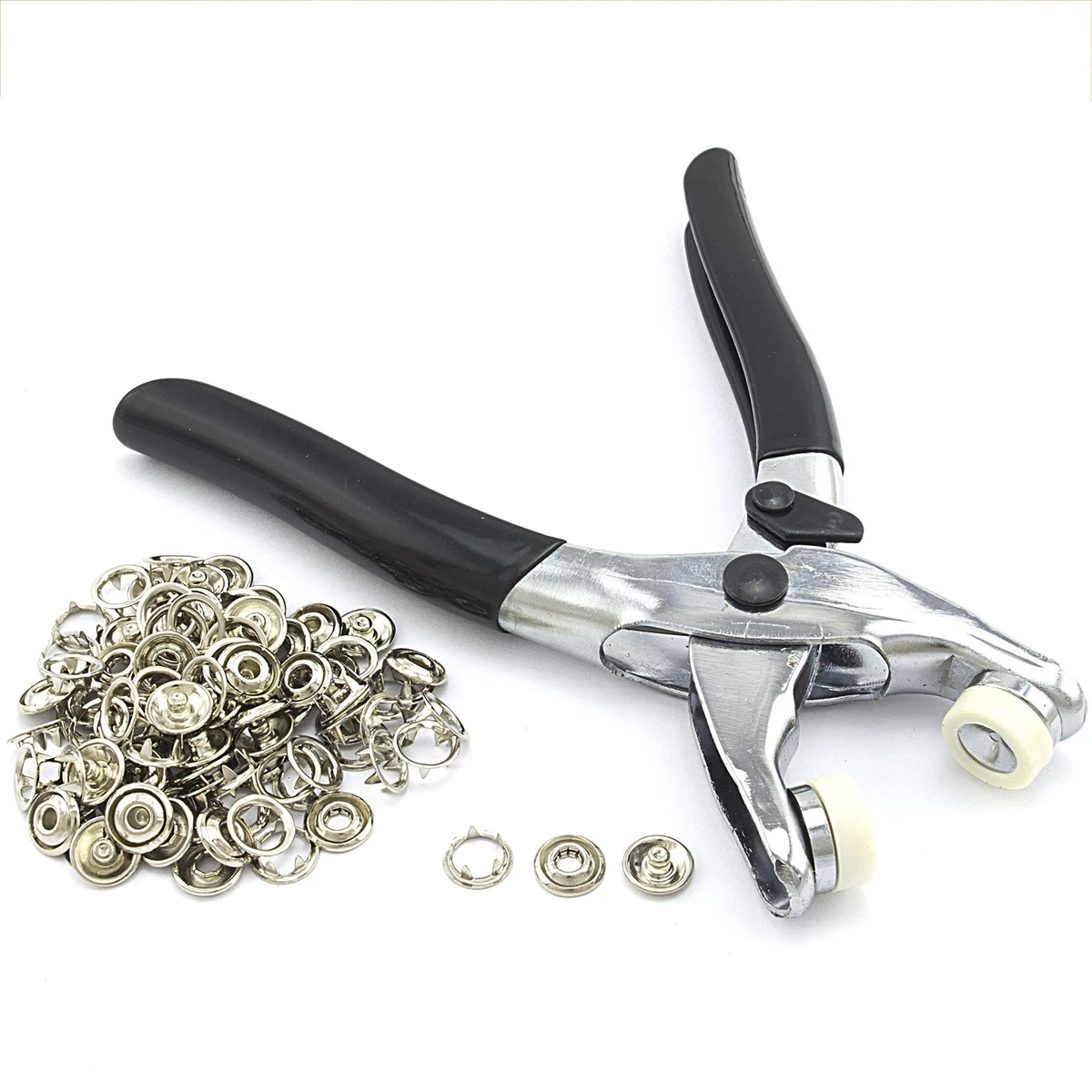 Snap Fastener Pliers Tool Kit 108 Snaps Pieces 27 Sets Easy, 50% OFF