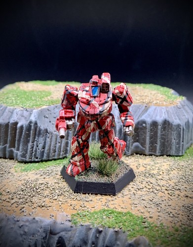 Painted Battletech CGL Wolverine. Custom Mercenary/ Van Halen Tribute ...