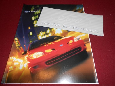 2000 FORD ZX2 CATALOG / 22 x 36 POSTER plus EXTERIOR PAINT COLOR CHIPS ...