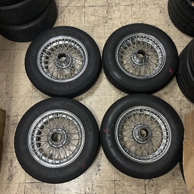 Genuine Austin Healey Wire 15" Wheels Set Date 1956 Firestone F-560 ...
