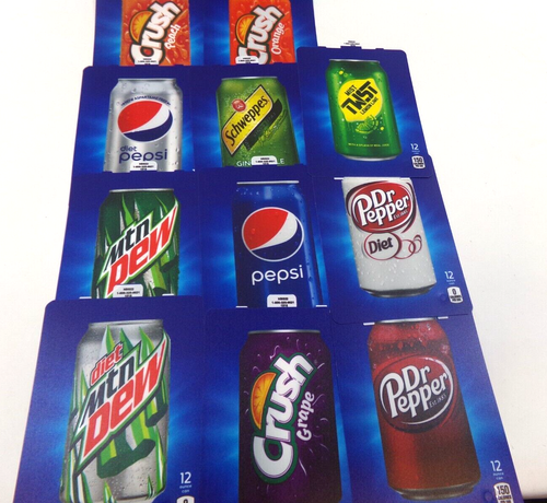 Dixie Narco Pepsi Drink Vending Machine Labels 276E 501E HVV 12oz Can ...
