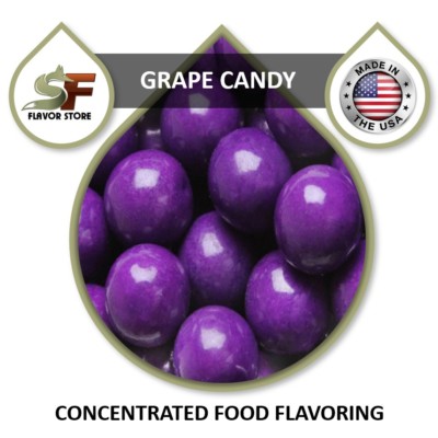 Grape Candy Food Flavor Drops Flavoring Concentrate - 1oz/30ml ...