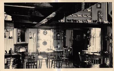 HEBRON Nova Scotia Canada postcard RPPC Green Tree Inn dining room ...