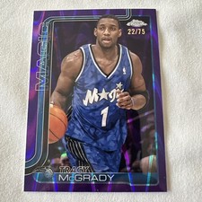 2025-26 Topps Chrome - Tracy McGrady #245 Purple Refractor /75 for sale ...