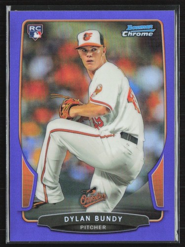 Dylan Bundy 2013 Bowman Chrome Purple Refractor RC /199 #134 Baltimore ...