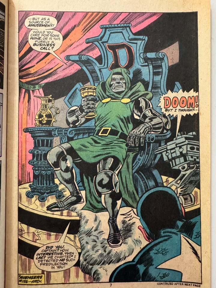 Dr Doom Red Skull Super Villain Team Up #10 1977 Marvel Comics Cap ...