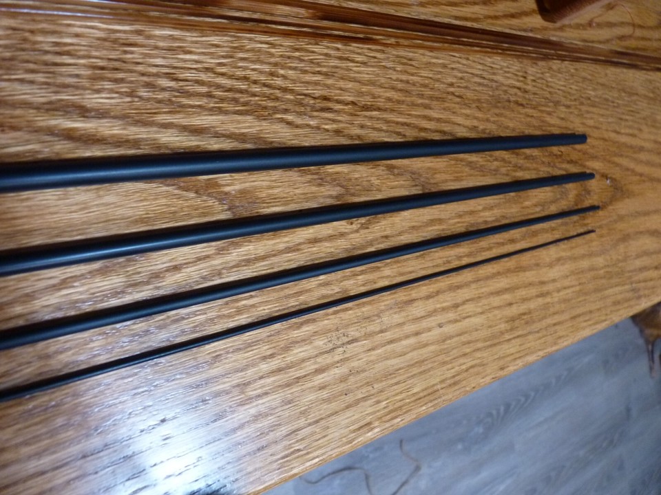 Stream Ultra-Light Matt Black Fly Rod Blank 8' 1wt 4-piece IM6, Rod ...