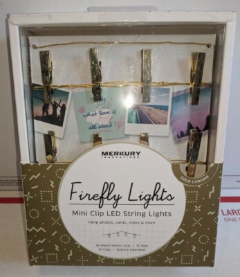NEW SEALED Merkury Innovations Firefly White Lights Mini Clips Led ...
