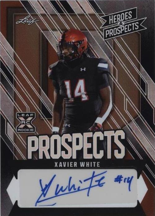 2024 Leaf Heroes & Prospects - Prospect Autographs Xavier White #AP-XW1 ...