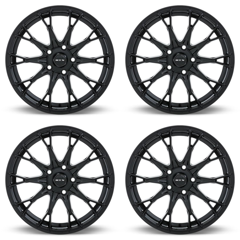 Set of 4 Black 17in Wheel Rims for 2014-2025 Mini Cooper, RTX 82536 ...