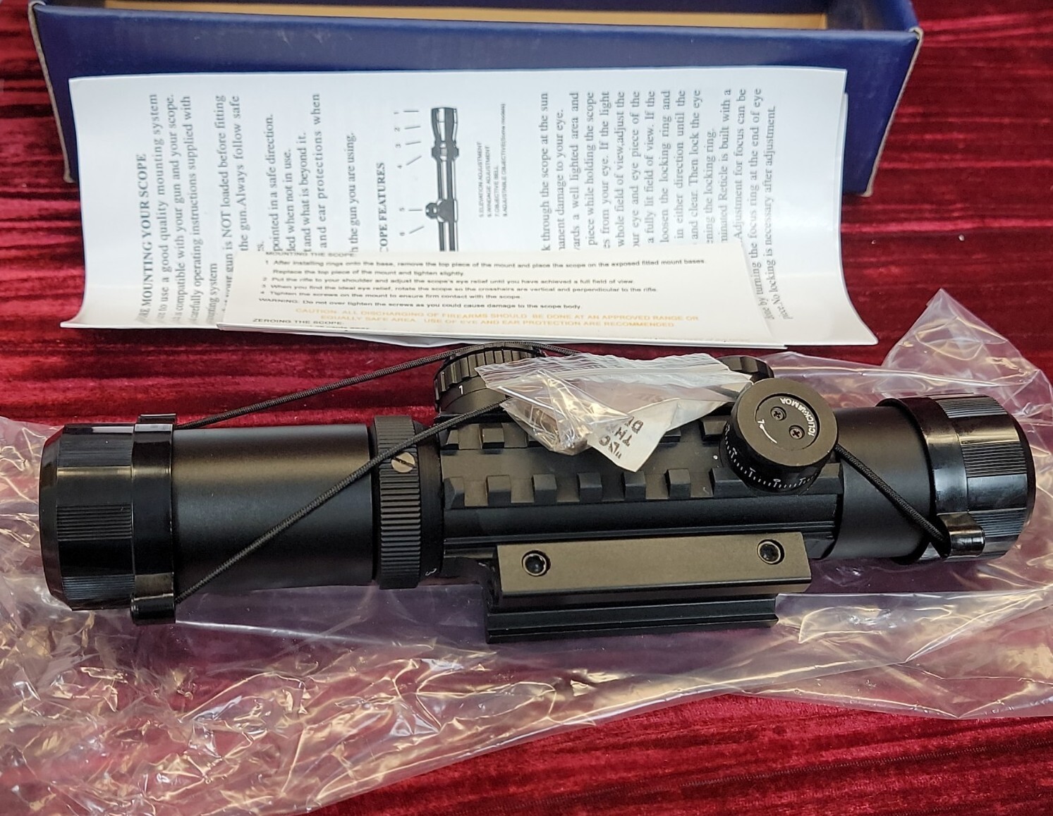 FM Optical RifleScope 6-9X26 FN3926T IL BLUE RETICLE MIL-DOT BLACK ...