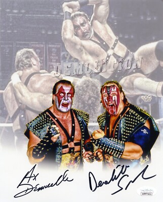 *TAG TEAM CHAMPS* WWE DEMOLITION: AX & SMASH DUAL SIGNED 8x10 JSA AUTO ...