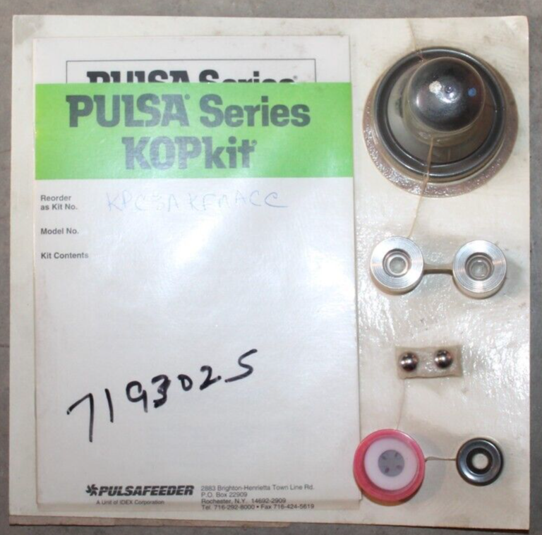 Pulsafeeder Pulsa Series KOPkit Pulsa 680 .625 Repair kit KPC3AKFAACC ...