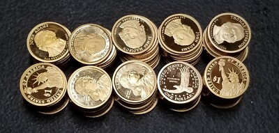 Proof Presidential Dollar Lot Of 100 Random Date Coins | eBay