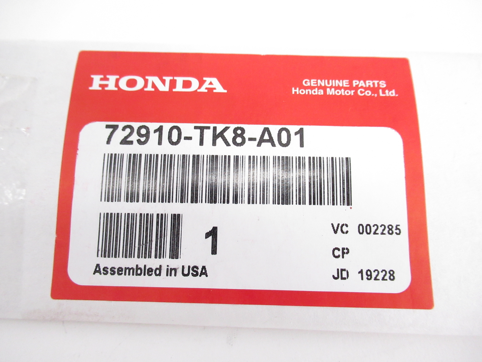 Genuine OEM Honda 72910-TK8-A01 Passenger Slide Door Belt Molding 11-17 ...