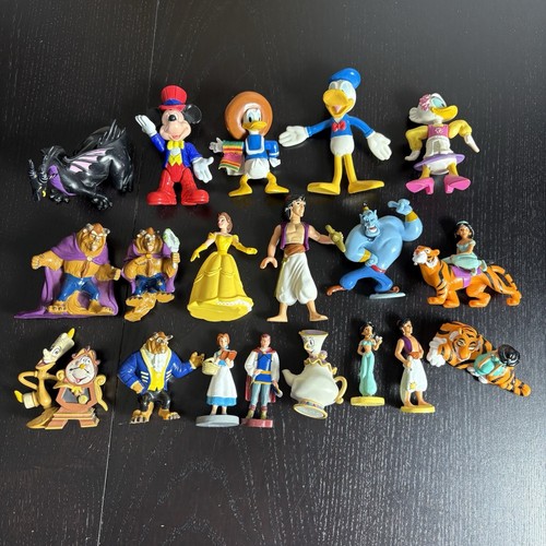 Lot of Disney PVC & Hard Plastic Figures Toys Beauty Beast Aladdin ...