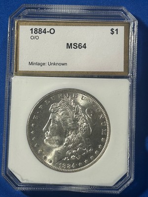 1884 O MS64 MORGAN SILVER DOLLAR [old PCI Grading] LOT 92b | eBay
