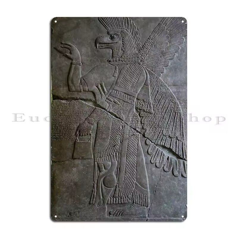 Apkallu Sumerian Bird Deity Metal Sign Anunnaki God Secret Givers | eBay
