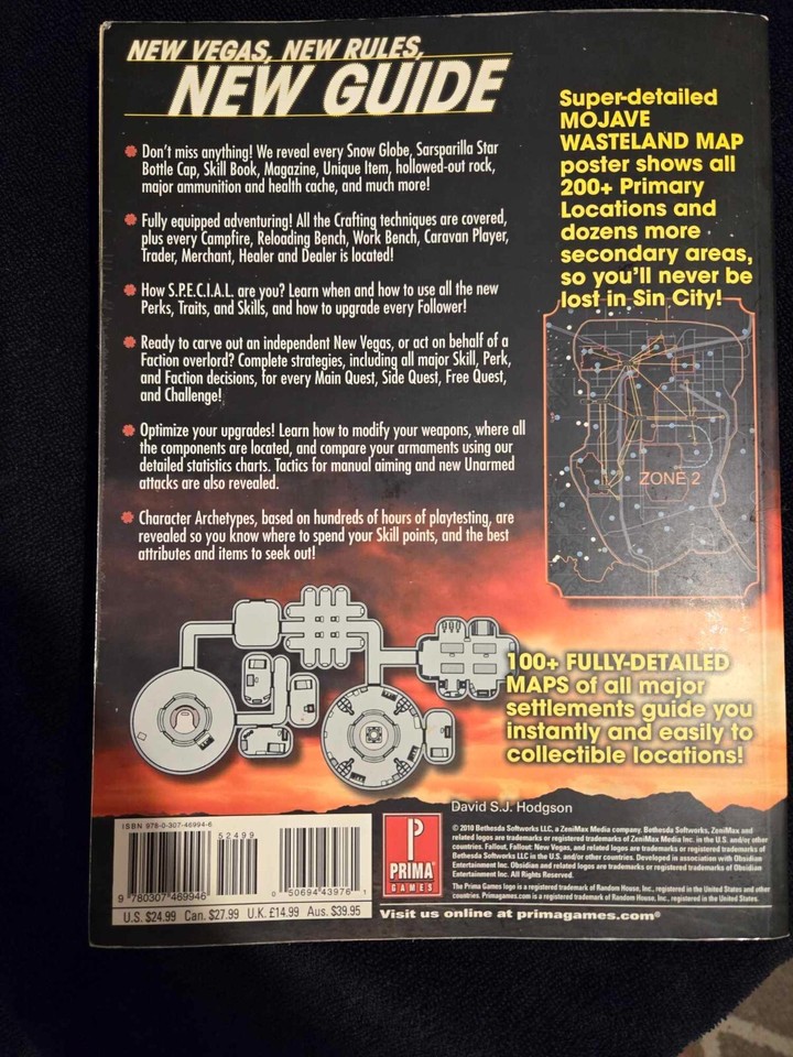 Fallout: New Vegas Official Game Guide, NO POSTER (Paperback, Prima ...