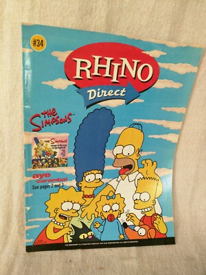 Rhino Direct #34, Music Catalog / Magazine (THE SIMPSONS) | eBay