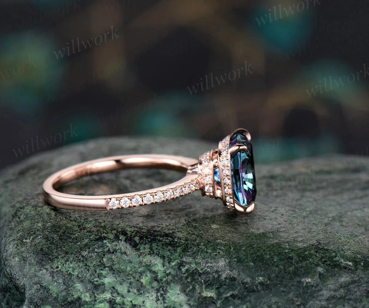 Real Alexandrite Rings