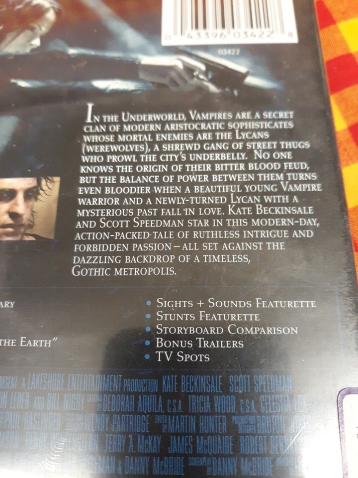 Underworld (DVD, 2003) resealed former rental, Kate Bekinsale, Scott ...