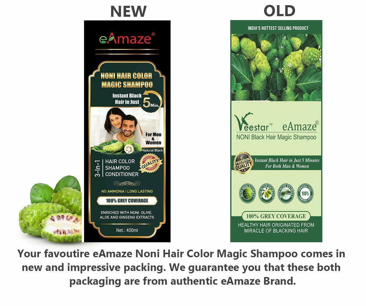Veestar Eamaze Noni Black Hair Magic Color Shampoo Natural Black 400 ml ...