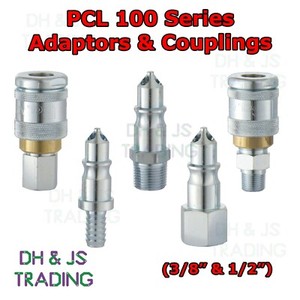 PCL 100 Series Couplings & Adaptors - 1/2" & 3/8" Airline Air Line ...