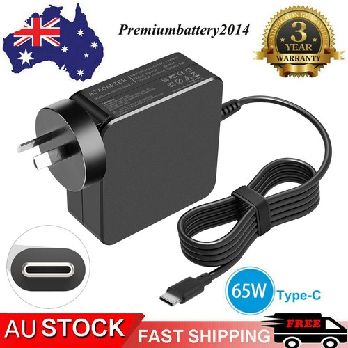 65W USB-C Round Laptop Charger Adapter Power Supply For Dell 2-in-1 ...