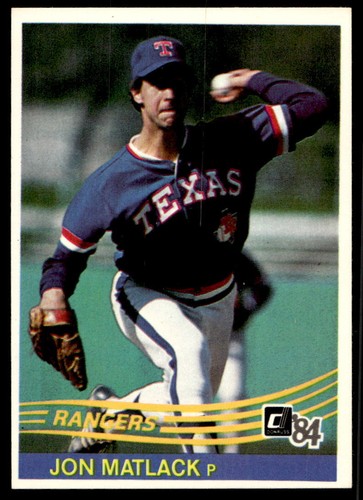 1984 Donruss 378 Jon Matlack Texas Rangers Baseball Card | eBay