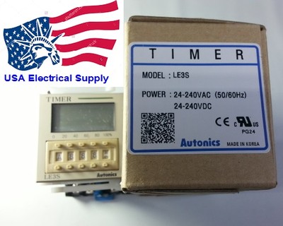 LE3S Autonics Timer With 8Pin Socket Base | eBay