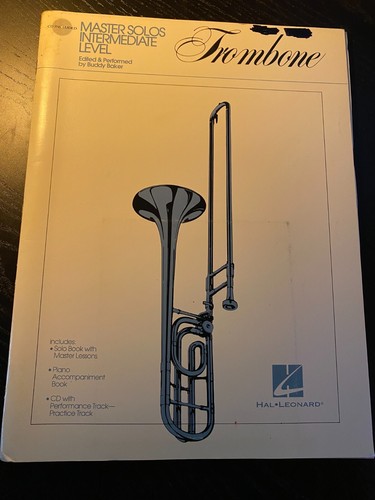 Master Solos Intermediate Level Trombone Sheet Music Book and CD ...
