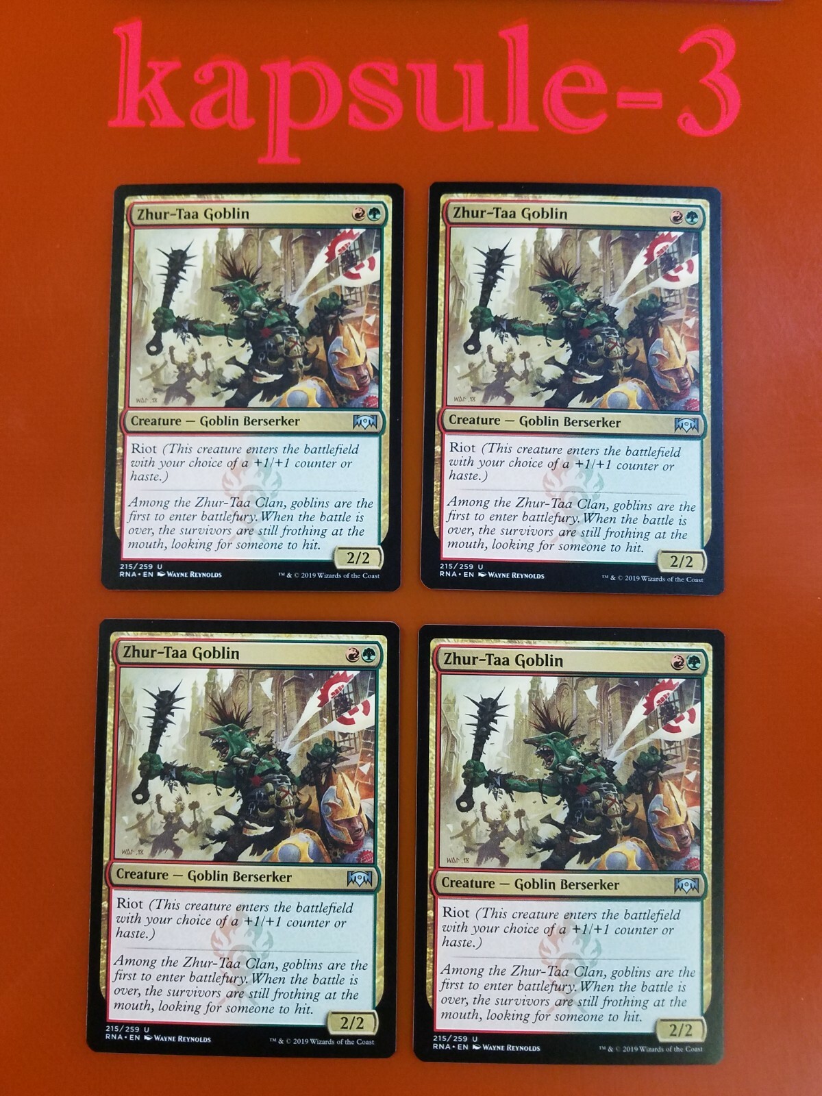 4x Zhur-Taa Goblin (LP-NM) | Ravnica Allegiance | MTG Magic Cards | eBay