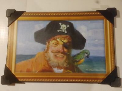 Spongebob Squarepants Painty The Pirate Patchy Painting Wall Art ...