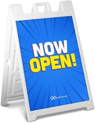 Deluxe A Frame Sidewalk Curb Sign Portable Folding | eBay