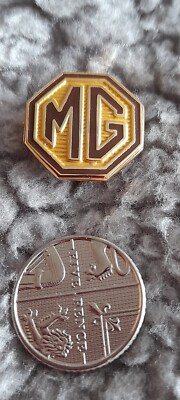 Small enamel MG lapel badge octagonal | eBay