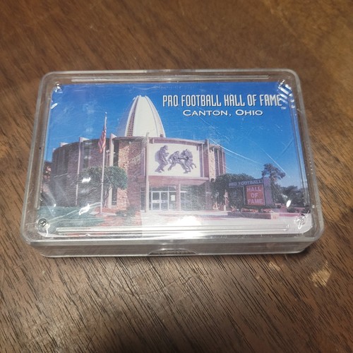 Pro Football hall of fame playing cards in plastic case never opened | eBay