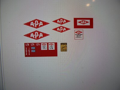 APA Trucking Cab and Trailer Decals for 12 inch model | eBay