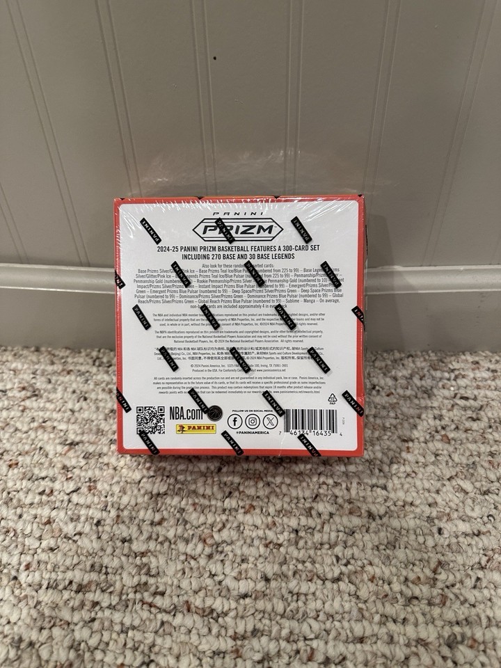 2024-25 Panini Prizm Basketball NBA Factory Sealed 5 Pack Mega Box 50 ...
