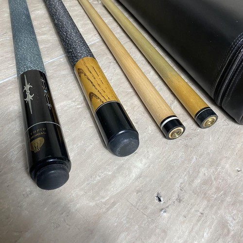 Cobra Olympic Memorial Play Cue With High-Quality Leather Case 2 Pieces ...