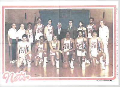 Nets Topps 1980 NBA Basketball Vintage Team Poster | eBay