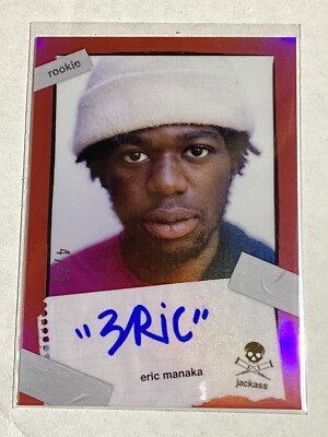 2022 Zerocool Jackass Eric Manaka 4/25 Auto Red Autograph Rookie Card ...