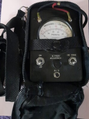 Vintage Simpson Metro Tel CK08455L2 Ohms Meter Tester Meter W/Leads ...