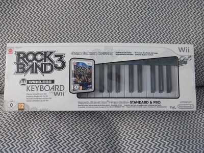 Brand New! Nintendo Wii Rockband 3 Wireless Keyboard Game Software ...