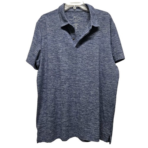 Marc Anthony Polo Shirt Mens Size XL Luxury Heather Blue Soft Casual ...