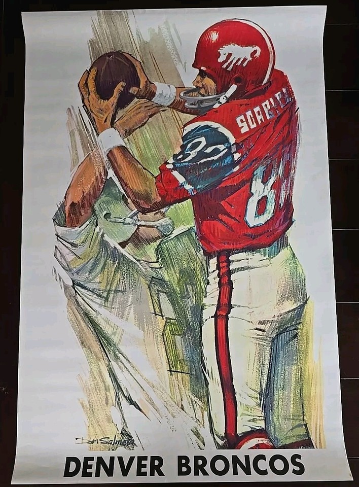 Stancraft Vintage NFL AFL Posters Dave Boss, Don Salmeta UNTOUCHED 50 ...