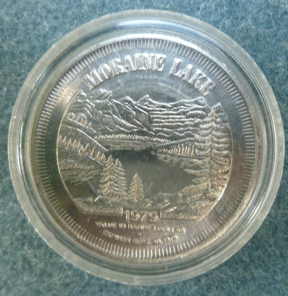 1979 Banff Lake Louise Dollar Token Coin Moraine Canada | eBay